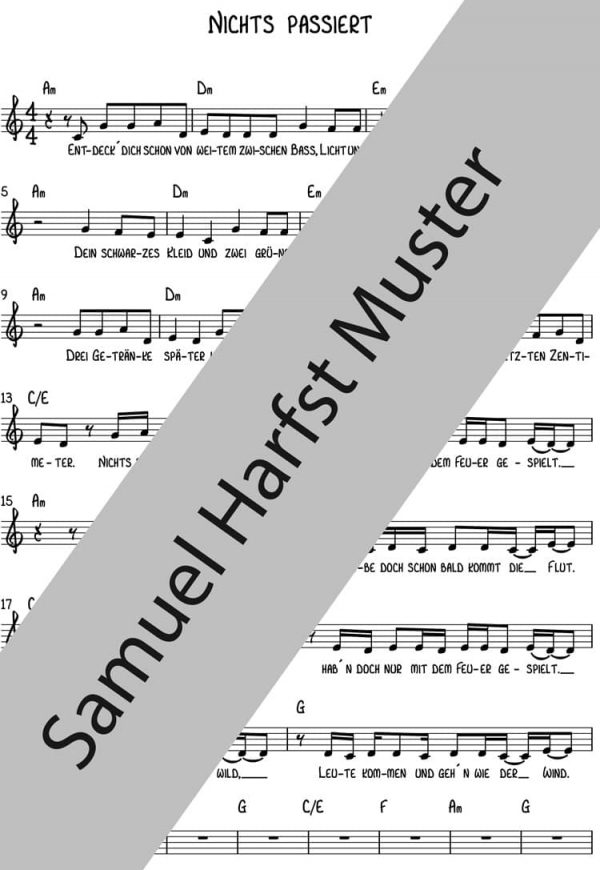 NOTEN | Nichts Passiert – Samuel Harfst