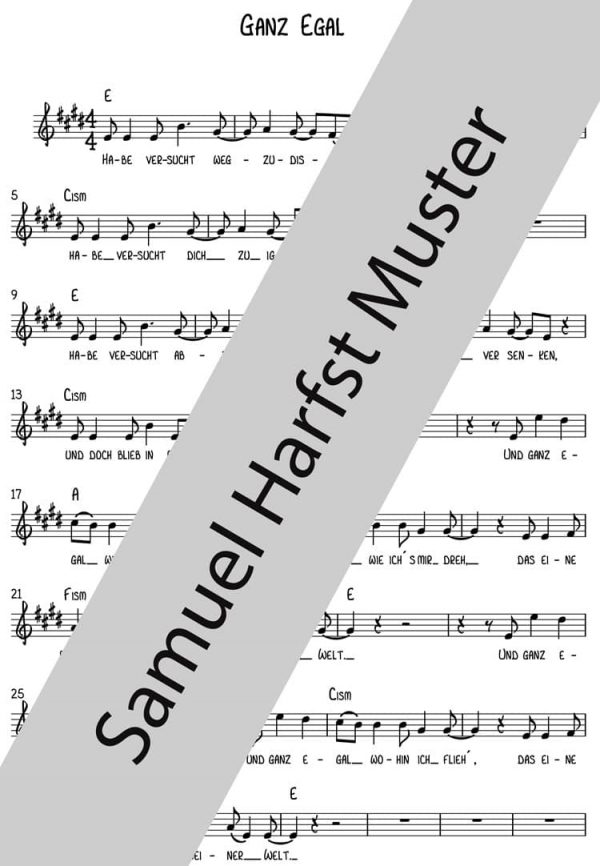 NOTEN | Ganz Egal – Samuel Harfst