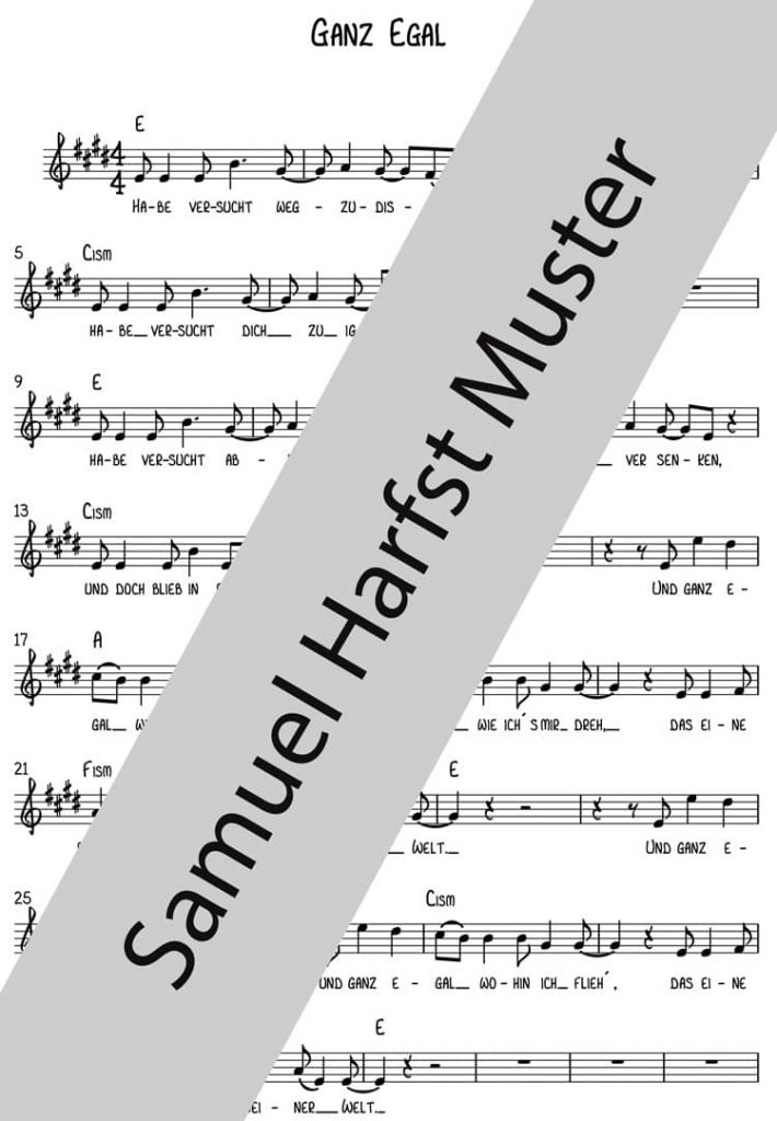 NOTEN | Ganz Egal – Samuel Harfst